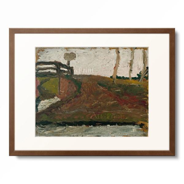 Artist: Modersohn-Becker, Paula,1876-1907 Imagetitle: Bridge. 1900 Dimensions: 36 x 46 cm Medium: Oil on board Location:...