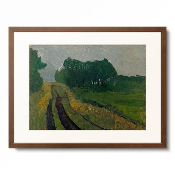 Artist: Modersohn-Becker, Paula,1876-1907 Imagetitle: Evening landscape. 1904 Dimensions: 41 x 55,2 cm Medium: oil on ca...