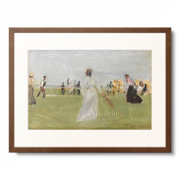 作家名： マックス・リーバーマン (1847-1935年)国籍： ドイツ ジャンル： 印象派 Artist: Liebermann, Max,1847-1935 Imagetitle: Tennis by the sea (Scheveni...