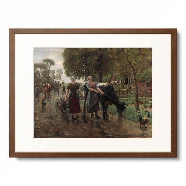 作家名： マックス・リーバーマン (1847-1935年)国籍： ドイツ ジャンル： 印象派 Artist: Liebermann, Max,1847-1935 Imagetitle: Netherlandish village road....