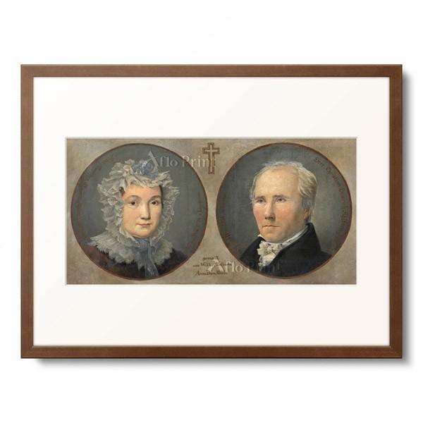 Artist: Ahlborn, Wilhelm,1796-1857 Imagetitle: The artist's parents. 1823 Dimensions: 36,8 x 70 cm Medium: Oil/Canvas Lo...