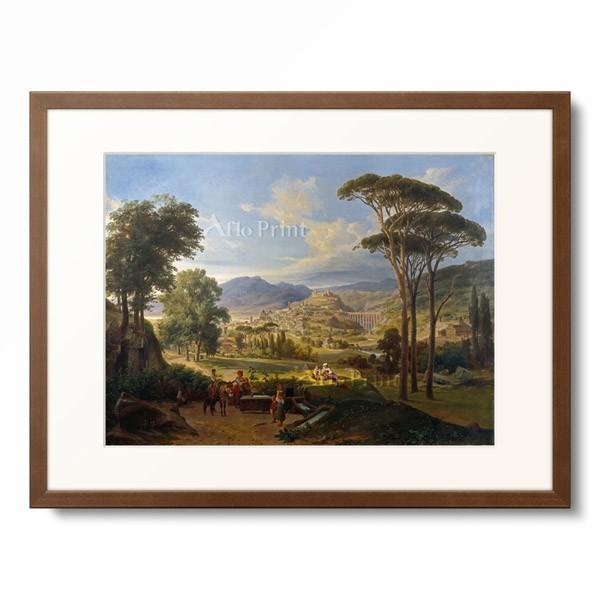 Artist: Ahlborn, Wilhelm,1796-1857 Imagetitle: View of Spoleto. About 1840 Dimensions: 148,5 x 198,5 cm Medium: Oil/Canv...