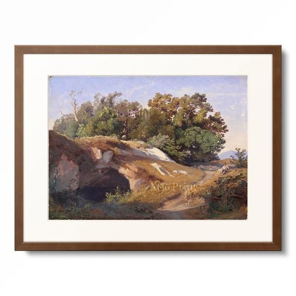 Artist: Bromeis, August,1813-1881 Imagetitle: Study in the Pontine Marshes. 1846 Dimensions: 25,5 x 35 cm Medium: Oil on...