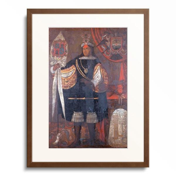 Artist: School of Cuzco Imagetitle: Don Luys (Guamantitu Yupangi Chiguantupa). First half of the 18th century Dimensions...
