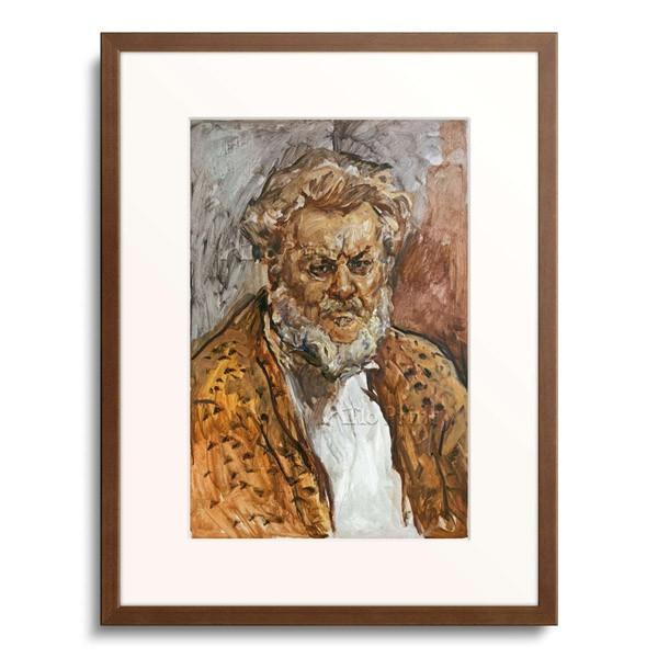 作家名： マックス・スレフォークト (1868年-1932年)国籍：  ドイツ ジャンル：  印象派 Artist:  Slevogt, Max,1868-1932 Imagetitle:  Self portrait. 1930-31 D...