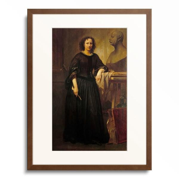 Artist: Kaulbach, Friedrich,1822-1903 Imagetitle: Portrait of the sculptor Elisabeth Ney. 1860 Dimensions: 205 x 124 cm ...