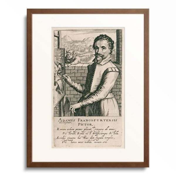 Artist: Frisius, Simon Wynhoutesz.,ca. 1580-1628 Imagetitle: Adam Elsheimer. Dimensions: 20,9 x 12,3 cm Medium: copper e...