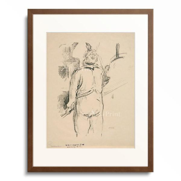 Artist: Orlik, Emil,1870-1932 Imagetitle: Max Slevogt at work. About 1917 Dimensions: 27 x 20 cm Medium: Lithography Loc...