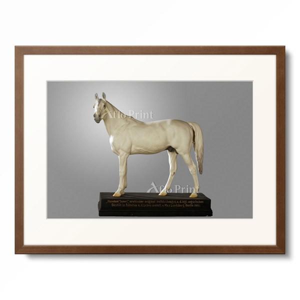 Artist: Landsberg, Max,1850-1906 Imagetitle: Hamdani Semri (Arabian thoroughbred stallion). 1909 Dimensions: Hohe (Heigh...