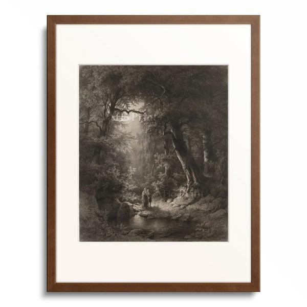 Artist: Koken, Edmund,1814-1872 Imagetitle: Genovefa. Dimensions: 125 x 106 cm Medium: charcoal drawing Location: Hannov...