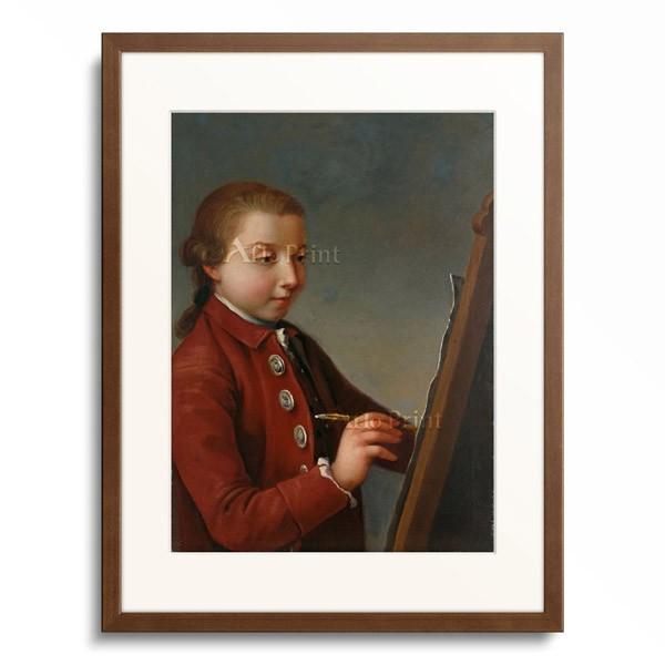 Artist: Ramberg, Johann Heinrich,1763-1840 Imagetitle: Self-portrait. Ca. 1776 Dimensions: 53,3 x 39 cm Medium: Lwd. auf...