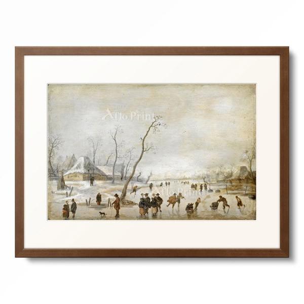Artist: Verstralen, Antoni,um 1594-1641 Imagetitle: Winterlandschaft. Um 1635/40 Dimensions: 24,6 x 37,6 cm Medium: on o...