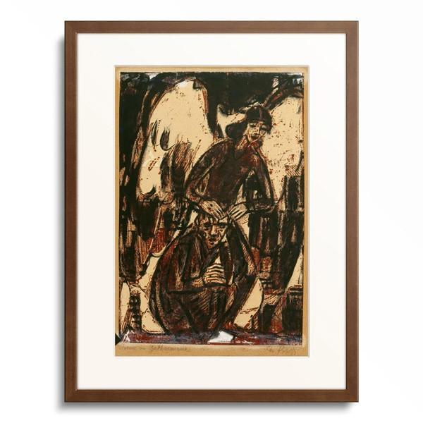 Artist: Rohlfs, Christian,1849-1938 Imagetitle: Christ in the garden of Gethsemane. Dimensions: 50,6 x 34 cm Medium: Woo...