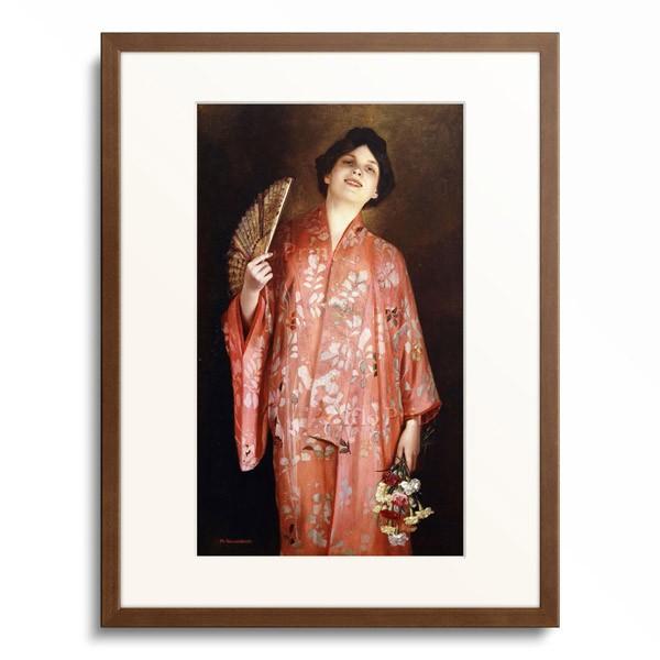 Artist: Nonnenbruch, Max,1857-1922 Imagetitle: The Pink Kimono. Dimensions: 126.3 x 76.3 cm Medium: Oil/Canvas Location:...