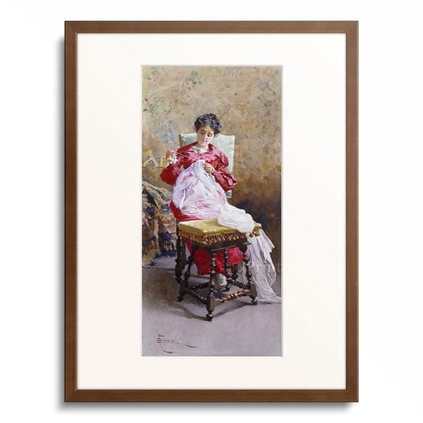Artist: Bedini, Paolo,1844-1924 Imagetitle: Women in an Interior. Dimensions: 49 x 32 cm Medium: Watercolour Location: C...