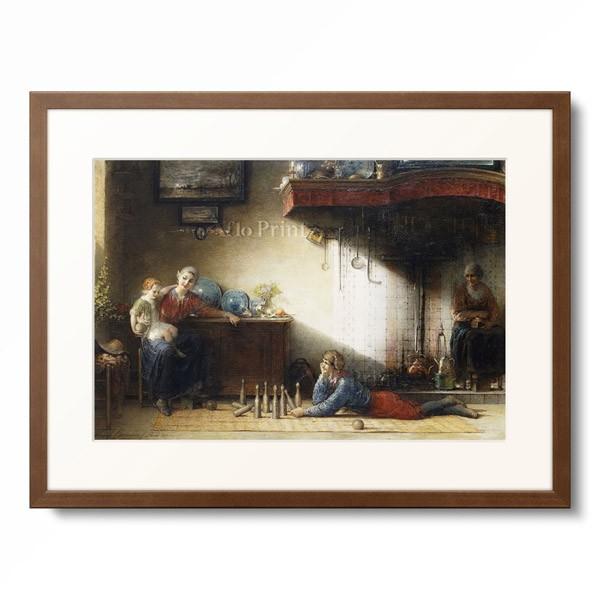 Artist: Burgers, Hendricus Jacobus,1834-1899 Imagetitle: The Game of Skittles. 1872 Dimensions: 100 x 130 cm Medium: Oil...