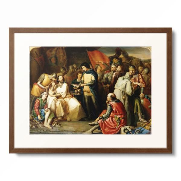 Artist: Grant, William James,1829-1866 Imagetitle: Scene in the Tent of Edward The Black Prince after the Battle of Poit...