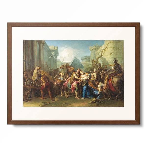 Artist: Restout, Jean,1692-1768 Imagetitle: Hector taking leave of Andromache. 1727 Dimensions: 129 x 192 cm Medium: Oil...