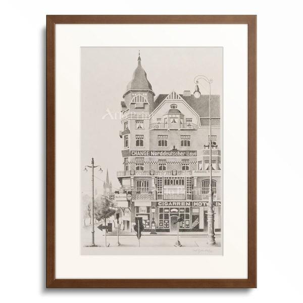 Artist: Grossberg, Carl,1894-1940 Imagetitle: Street scene with traffic signs. 1927 Dimensions: 53,4 x 38,7 cm (Blatt/sh...