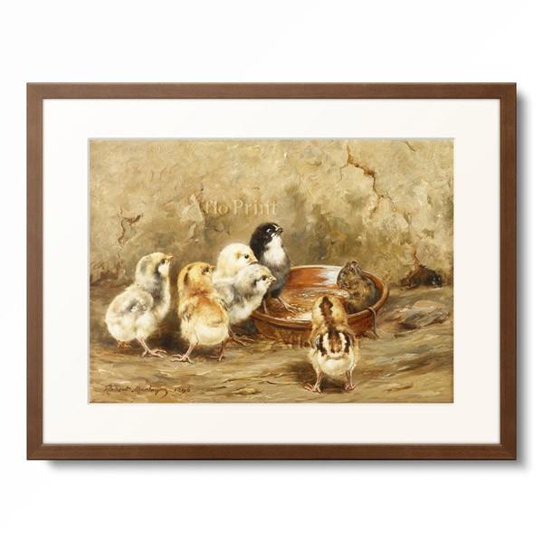 Artist: Morley, Robert,1857-1941 Imagetitle: The Uninvited Lunch Guest. 1896 Dimensions: 28 x 38 cm Medium: Oil/Wood Loc...