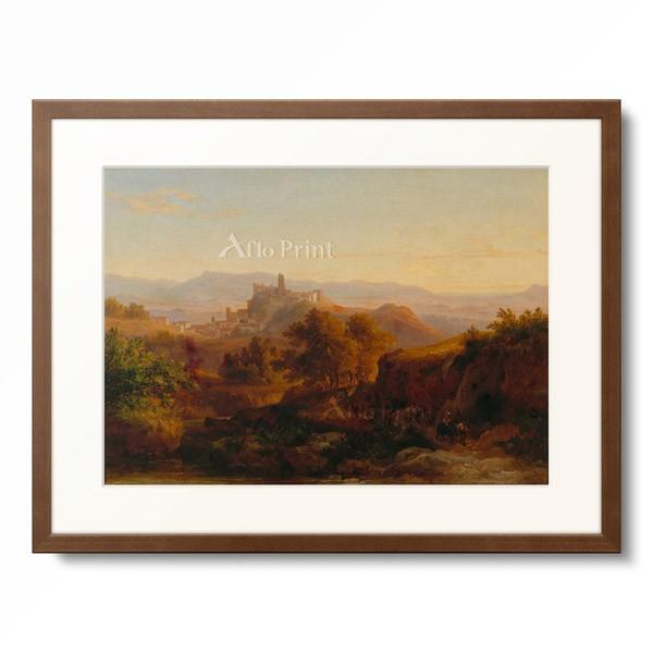 Artist: Willers, Ernst Wilh. Dietrich,1803-1880 Imagetitle: View of Olevano with staffage. 1843 Dimensions: 31,5 x 44,8 ...