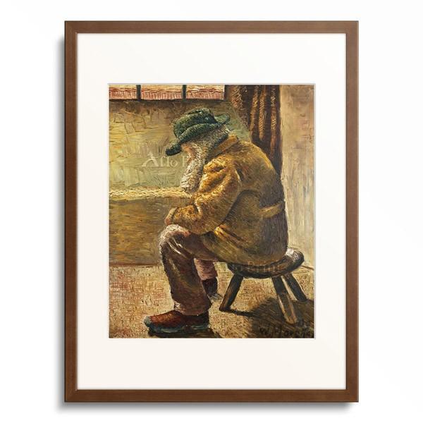 Artist: Morgner, Wilhelm,1891-1917 Imagetitle: Seated Figure. 1909 Dimensions: 82 x 68 cm Medium: Oil/Canvas Location: C...
