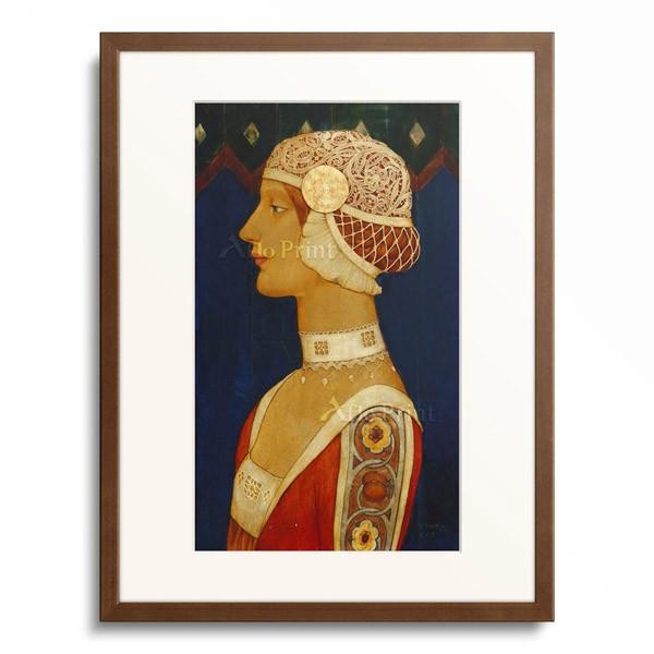 Artist: Neatby, William James,1860-1910 Imagetitle: Sweet Beauty. 1903 Dimensions: 50.8 x 30.5 cm Medium: Oil/Wood Locat...