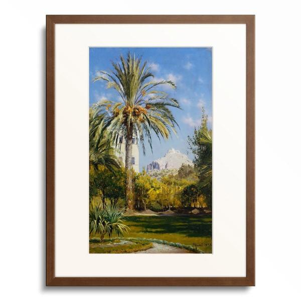 Artist: Moensted, Peder,1859-1941 Imagetitle: The Gardens of the Royal Palace Looking Towards Lykavitos Hill, Athens. 18...