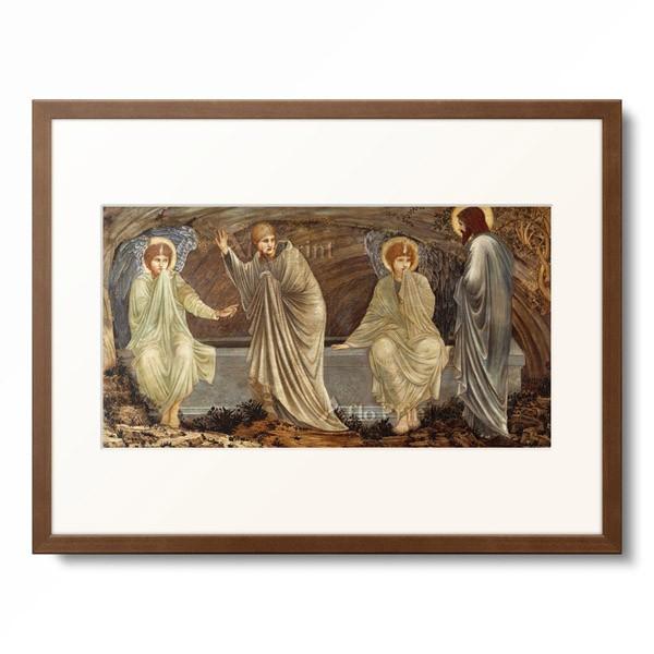 Artist: Burne-Jones, Sir Edward,1833-1898 Imagetitle: The Morning of the Resurrection. 1882 Dimensions: 82.5 x 152.5 cm ...