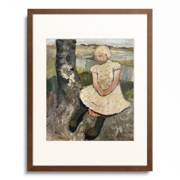 Artist: Modersohn-Becker, Paula,1876-1907 Imagetitle: Child Sitting under a Tree. Around 1905 Dimensions: 51 x 60 cm Med...