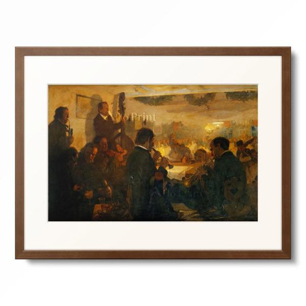 Artist: Eichhorst, Franz,1885-1948 Imagetitle: Christmas Eve in the Town Hall of Schwalm. 1909 Dimensions: 121.8 x 182.7...