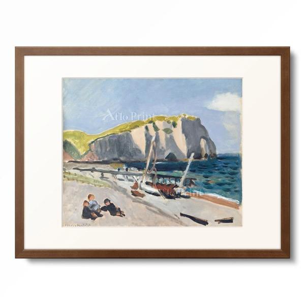 作家名： アンリ・マティス ( 1869年 - 1954年 ) フランスの画家ジャンル： フォーヴィスム 野獣派Artist: Matisse, Henri,1869-1954 Imagetitle: Falaises d'Aval, Fi...