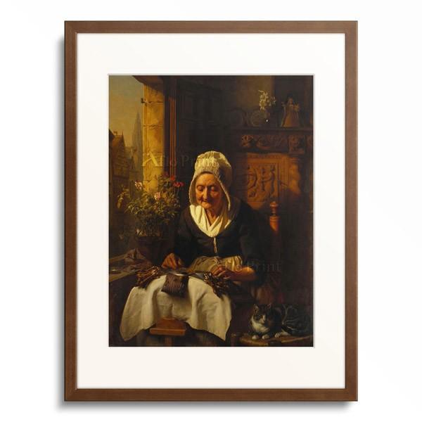 Artist: Dyckmans, Josephus Laurentius,(1811-1888) Imagetitle: The Lace Maker. 1844 Dimensions: 48 x 37.2 cm Medium: Ol/H...