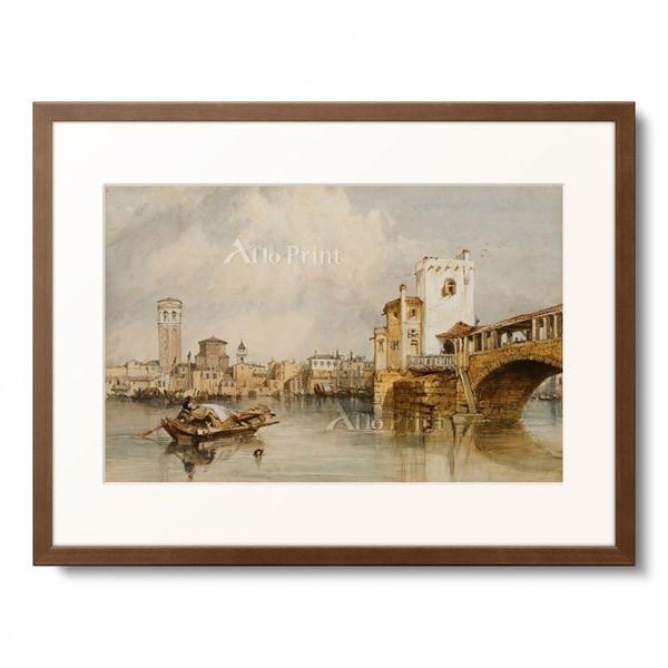 Artist: Stanfield, William Clarkson,1793-1867 Imagetitle: Pavia. Dimensions: 23.7 x 36.2 cm Medium: Watercolour and Penc...