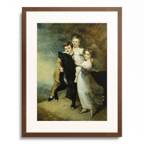 Artist: Beechey, William,1753-1839 Imagetitle: Three Children with a Dog in a Landscape. Dimensions: 186.7 x 136.5 cm Me...