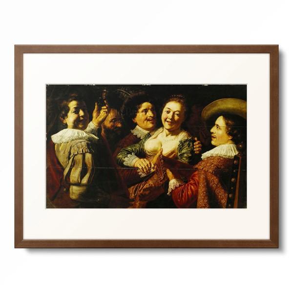 Artist: Lievens, Jan,1607-1674 Imagetitle: The Five Senses. Dimensions: 78.2 x 124.4 cm Medium: Oil/Wood Location: Chris...