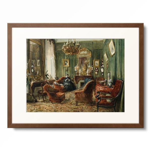 Artist: Genaille, Felix Francois Barthelemy,1826-1880 Imagetitle: The Salon of Comtesse de Salverte (nee Daru), Paris. 1...