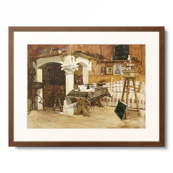 Artist: Mequillet, Gustave,fl. 1860-1880 Imagetitle: The summer studio of Jean Louis Ernst Meissonier (1815-1891) at Poi...