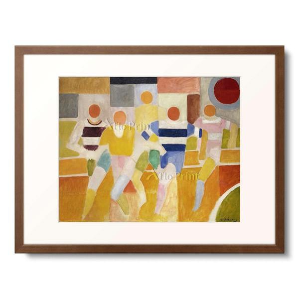 作家名:ロベール・ドローネー ( 1885年 - 1941年 ) 国籍:フランス ジャンル:キュビズム 　後に 抽象絵画 Artist: Delaunay, Robert,1885-1941 Imagetitle:The Runners (...
