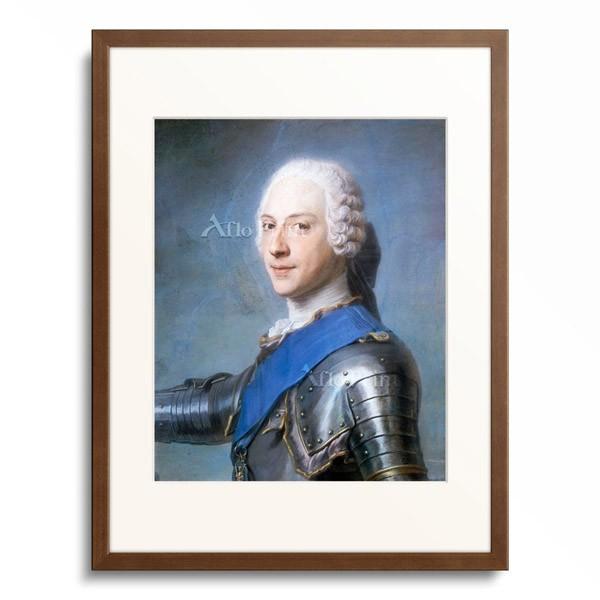 Artist: La Tour, Maurice Quentin de,1704-1788 Imagetitle: Portrait of Prince Charles Edward Stuart, bust length, in Prof...