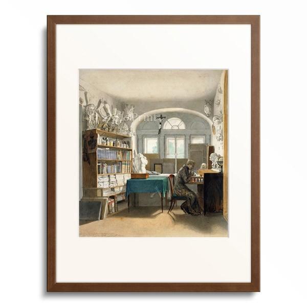 Artist: Schnorr von Carolsfeld, Carl,1819-1874 Imagetitle: The Artist in his Study. 1842 Dimensions: 26 x 23 cm Medium: ...