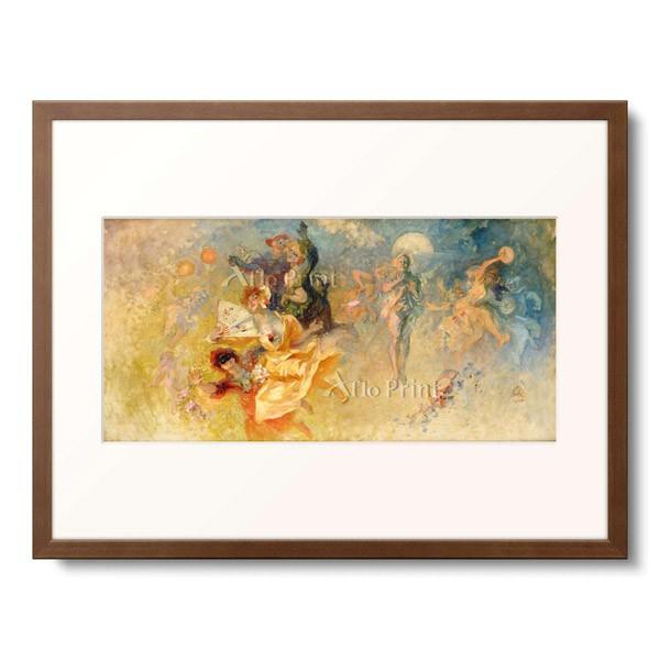 Artist:  Cheret, Jules,1836-1932 Imagetitle:  The Masked Ball. Dimensions:  100.4 x 197.9 cm Medium:  Oil/Canvas Locatio...