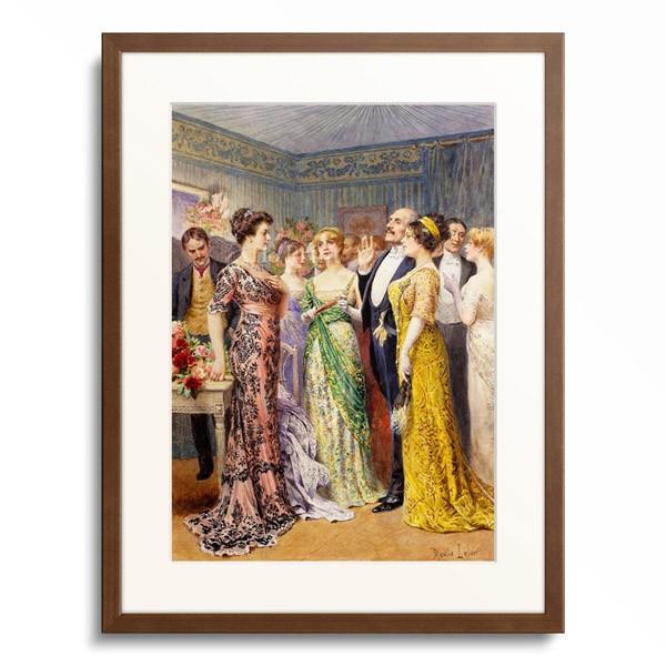 Artist: Leloir, Maurice,1853-1940 Imagetitle: The Soiree. Dimensions: 35.5 x 25.5 cm Medium: Watercolour Location: Chris...
