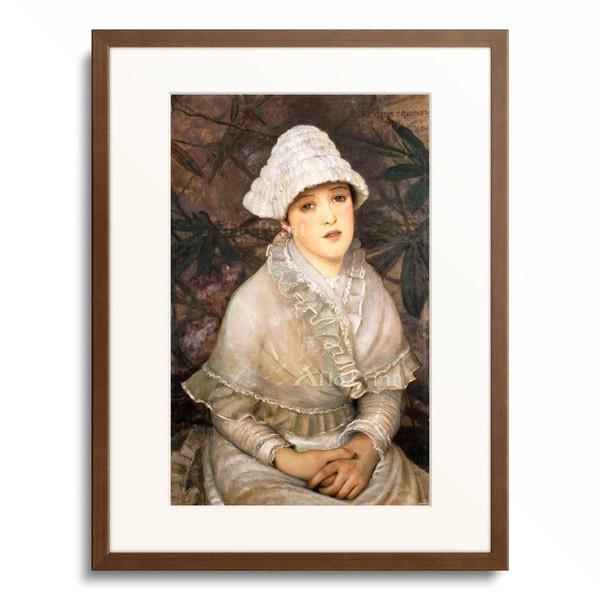 Artist: Grimshaw, John Atkinson,1836-1893 Imagetitle: My Wee White Rose. 1882 Dimensions: 76,2 x 48,3 cm Medium: Oil/Can...