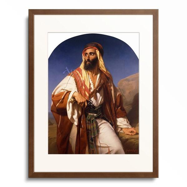 Artist: Guffens, Godfried,1823-1901 Imagetitle: A Bedouin Chieftain. 1846 Dimensions: 129.6 x 99.6 cm Medium: Oil/Canvas...