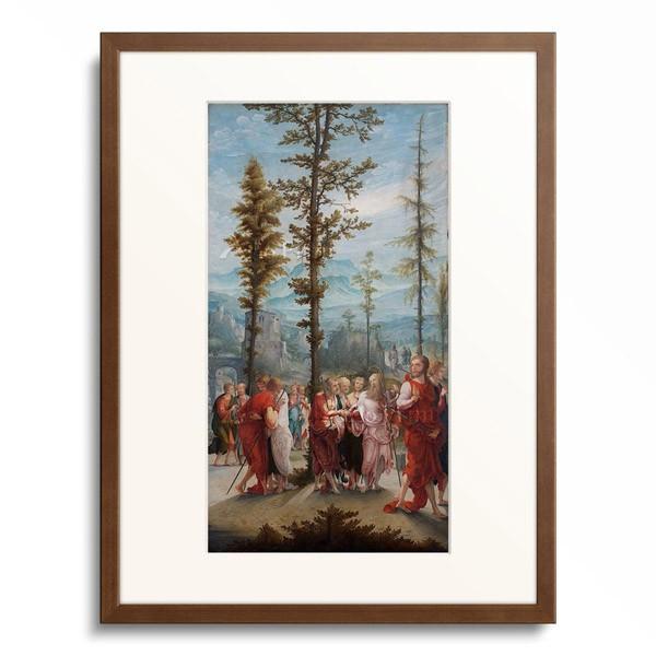 所蔵：クンストパラスト美術館Artist: Southern German School,lower Rhineian pupil of Wolf Huber Imagetitle: Christ taking Leave from the...