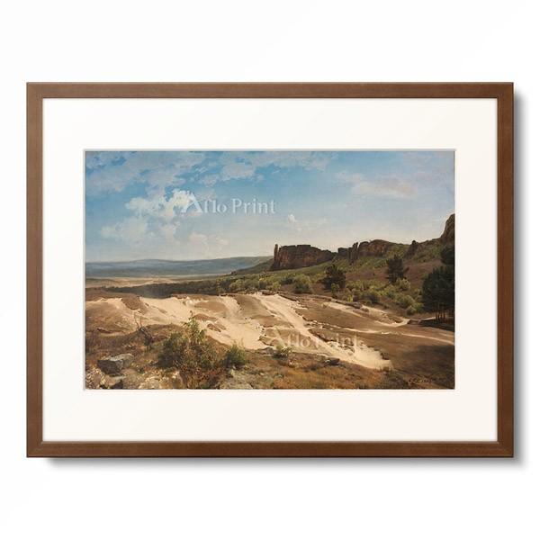 所蔵：クンストパラスト美術館Artist: Lessing, Carl Friedrich,1808-1880 Imagetitle: Landscape in the Harz Mountains near Regenstein. 185...