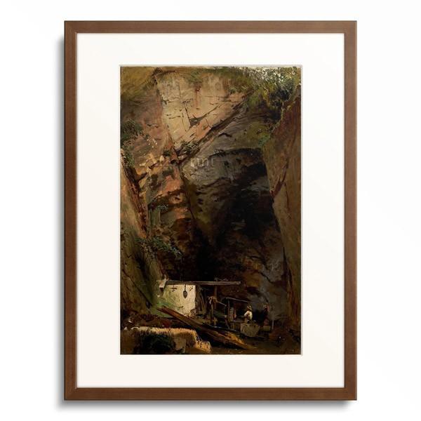 所蔵：クンストパラスト美術館Artist: Rollmann, Julius,1827-1865 Imagetitle: Cave with Fireplace. Around 1859 Dimensions: 57 x 36 cm Med...