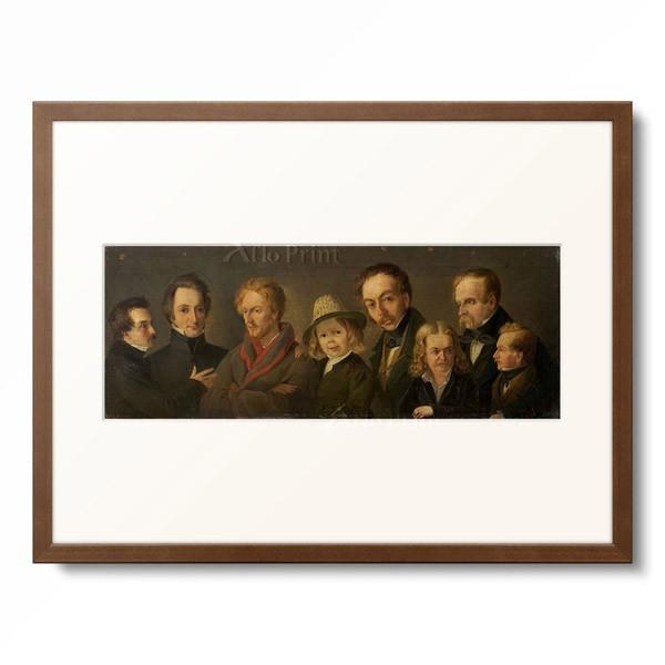 所蔵：クンストパラスト美術館Artist: Rustige, Heinrich Franz Gaudenz von,1810-1900 Imagetitle: Portraits of the Dusseldorf School of Pa...