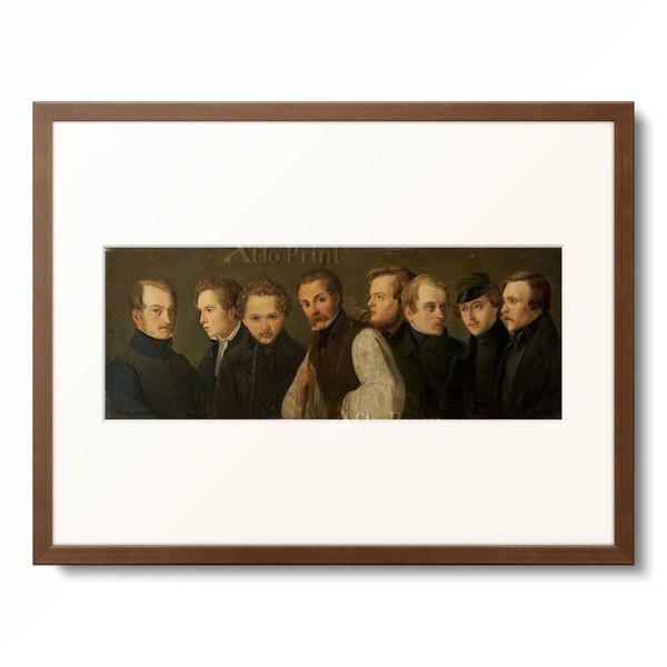 所蔵：クンストパラスト美術館Artist: Rustige, Heinrich Franz Gaudenz von,1810-1900 Imagetitle: Portraits of the Dusseldorf School of Pa...